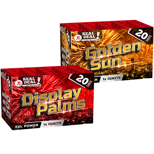 Display Palms & Golden Sun 20's - DEvuurwerkhandel